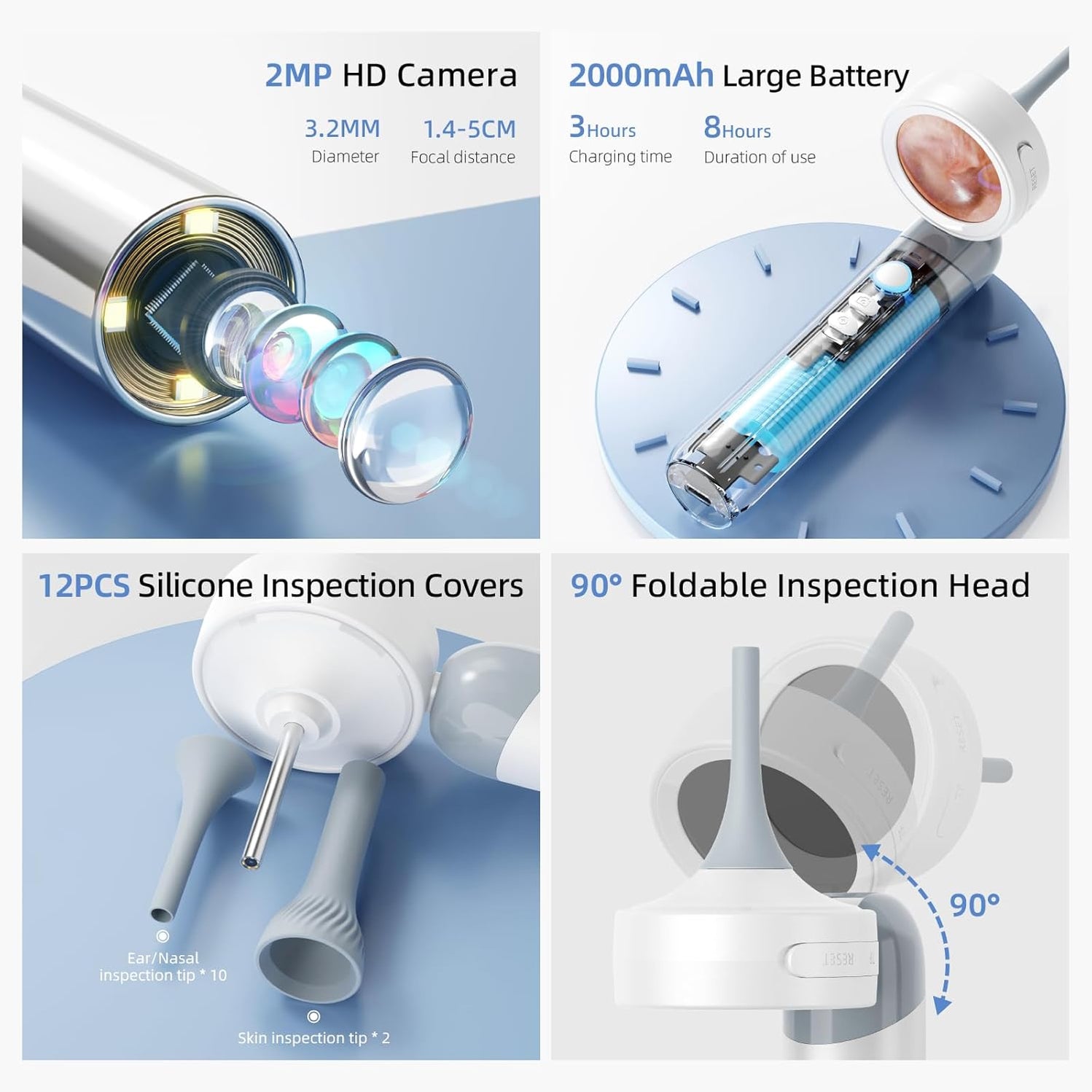 Smart Otoscope Ear Camera with Screen — AvatarControls