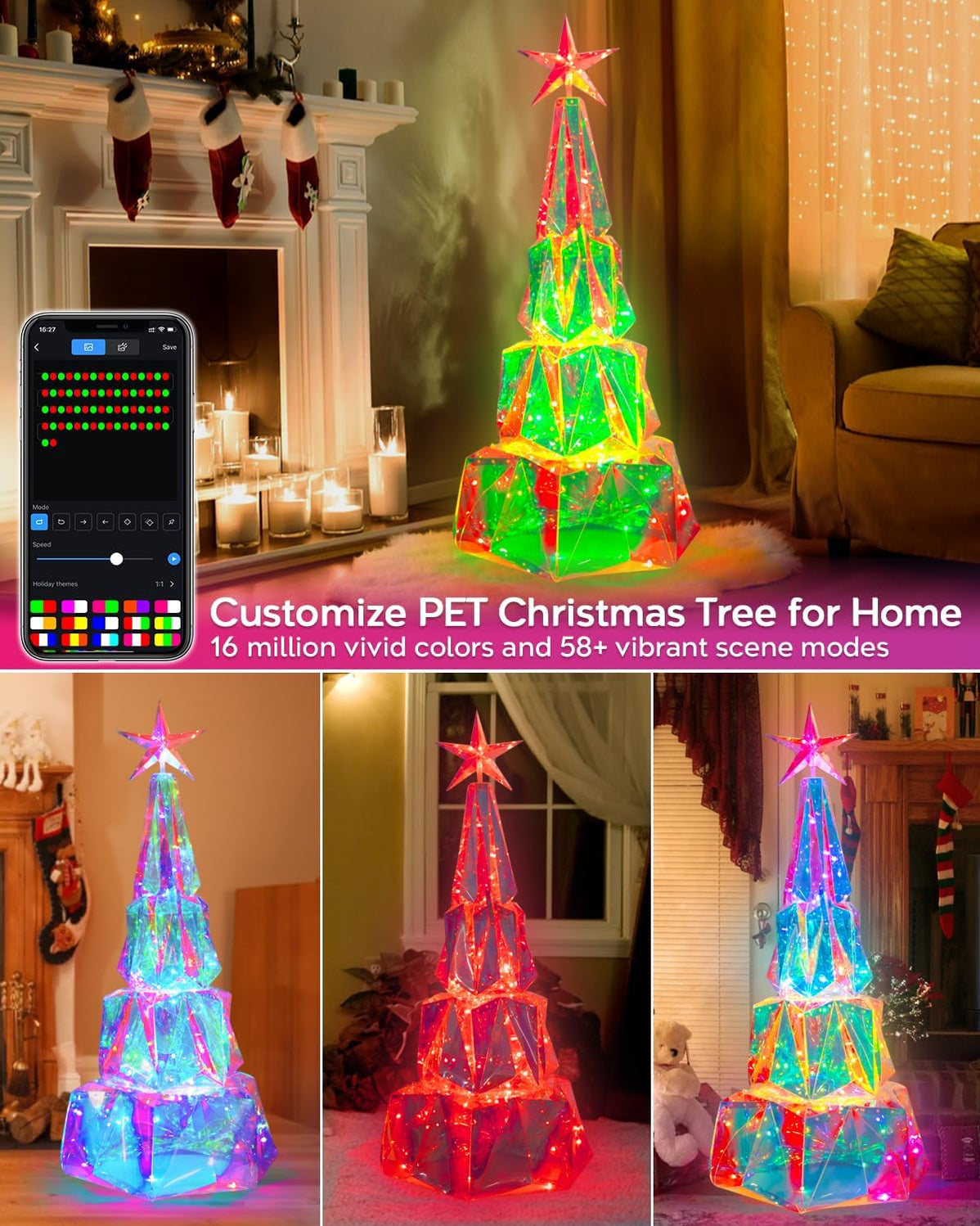 3.6FT Prismatic Iridescent Christmas Tree — AvatarControls