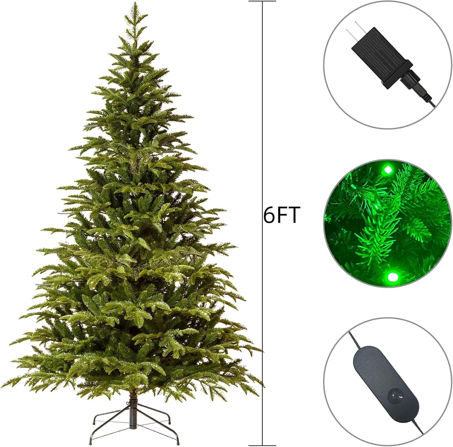 6FT Smart Prelit Artificial Christmas Tree — AvatarControls