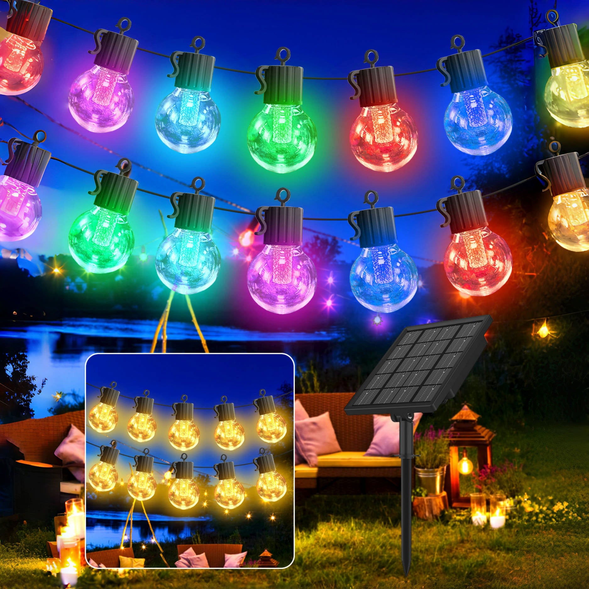 AvatarControls Smart Pre-lit Christmas Trees Hello Fairy Decor Lights