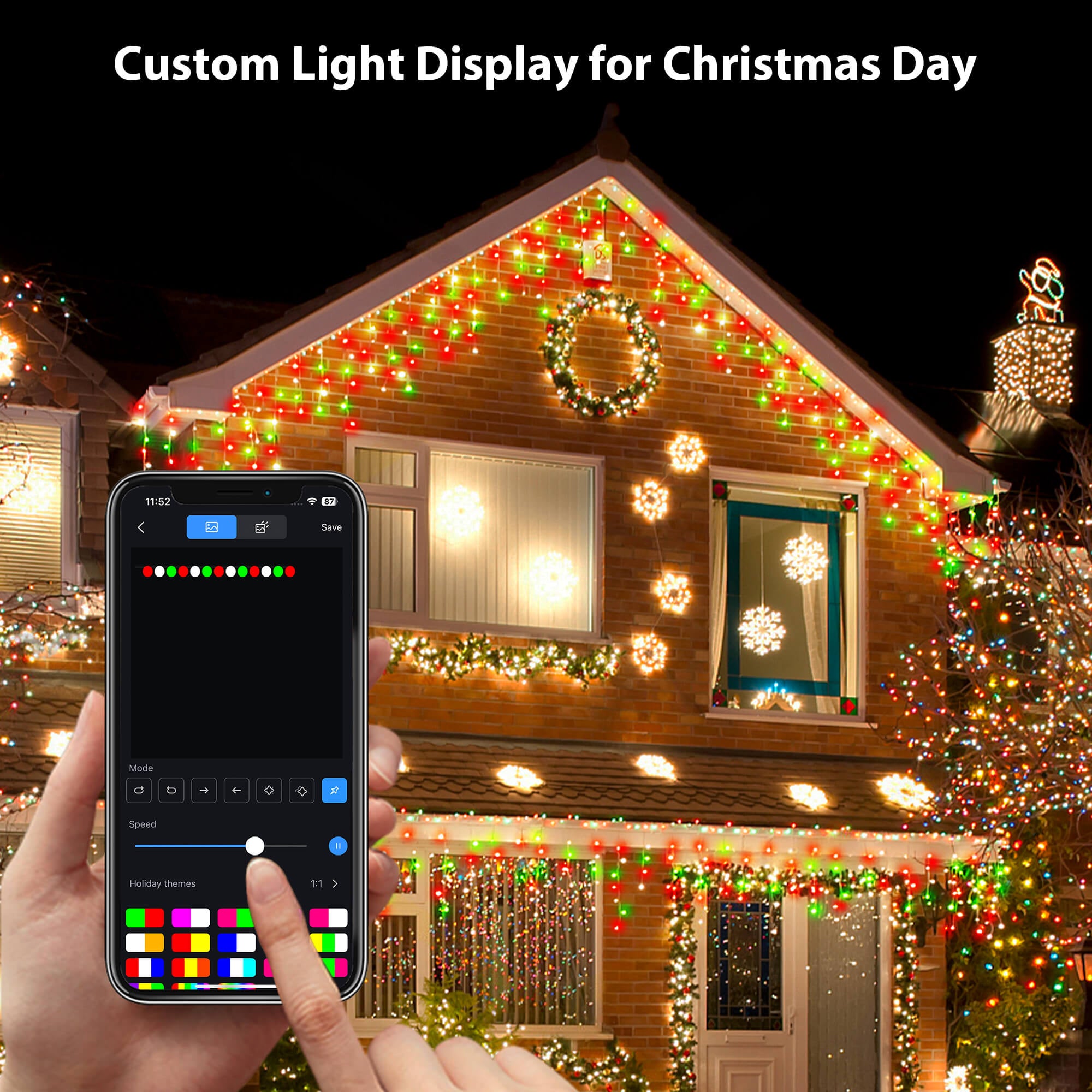 Programmable RGBIC Icicle Holiday Lights – AvatarControls