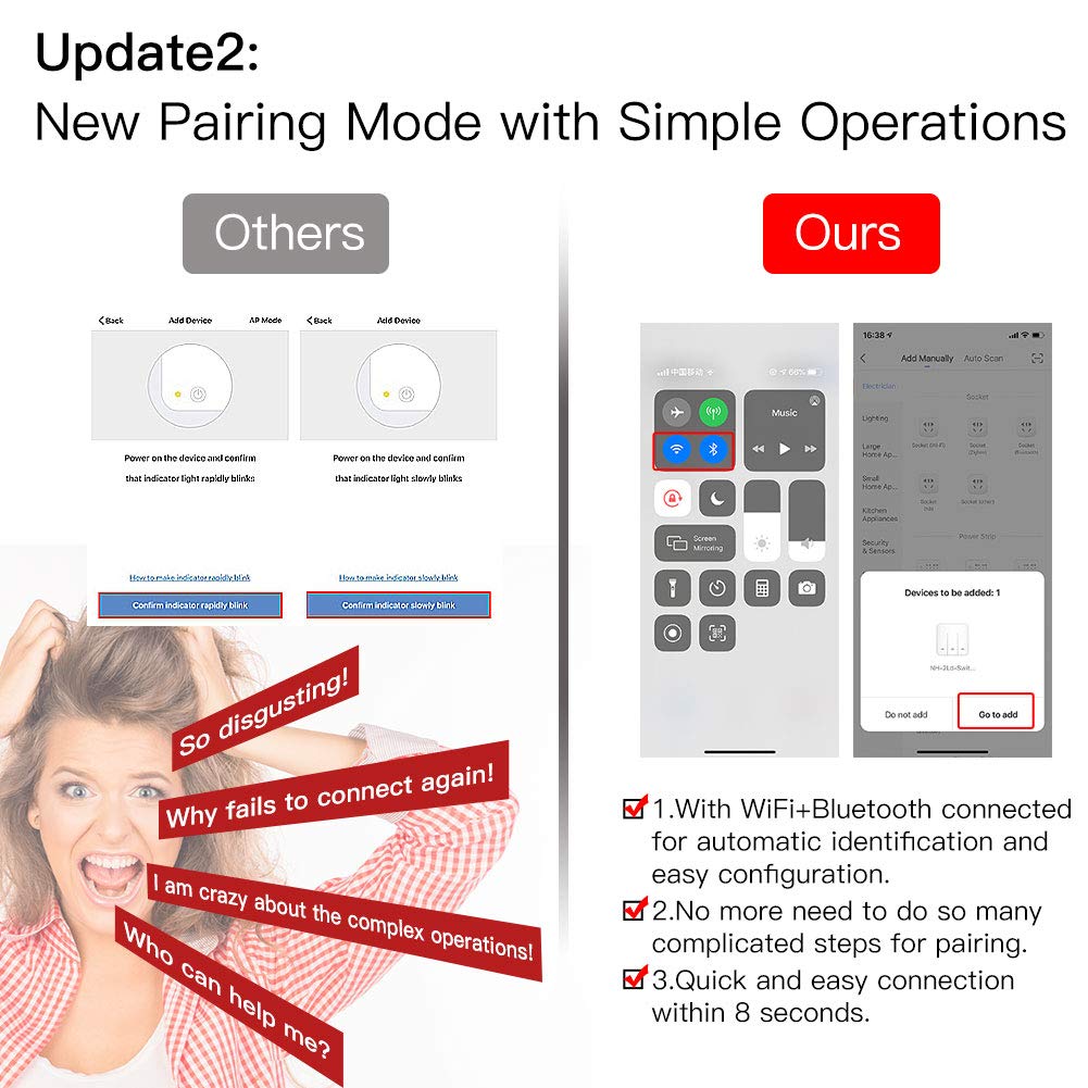 Single-pole Smart Light Dimmer Switch Touch Glass - US Version ...