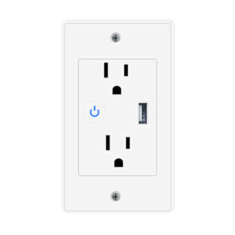 Smart in-Wall Outlet with USB Port – AvatarControls